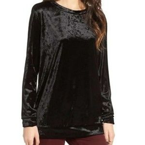 bp | Tops | Bp Black Velvet Top | Poshmark